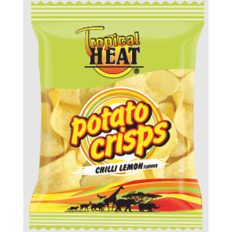 TROPICAL HEAT POTATO CRISPS CHILLI LEMON 400G